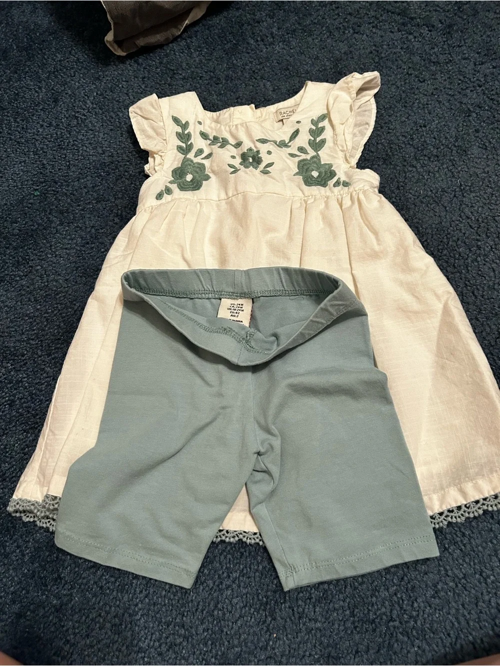 Rachel Zoe | Dresses | Rachel Zoe Cream Dress With Green Floral ...